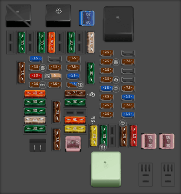 2021 Mk6 Volkswagen Polo fuse box diagram - StartMyCar