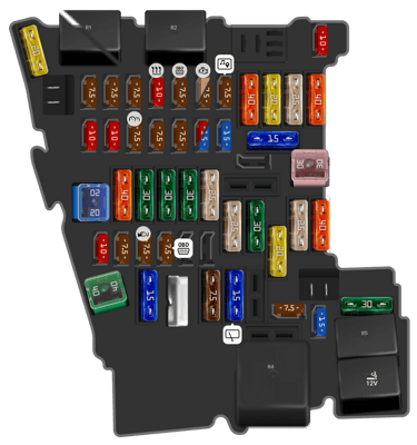 2025 Volkswagen T-Roc fuse box diagram - StartMyCar