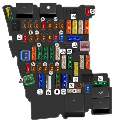2020 Volkswagen Tiguan fuse box diagram - StartMyCar