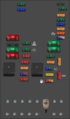 2012 Volkswagen Touran fuse box diagram - StartMyCar