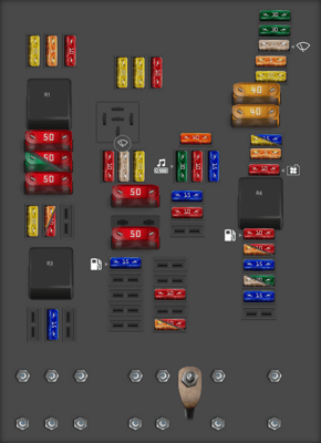 2013 Volkswagen Touran fuse box diagram - StartMyCar