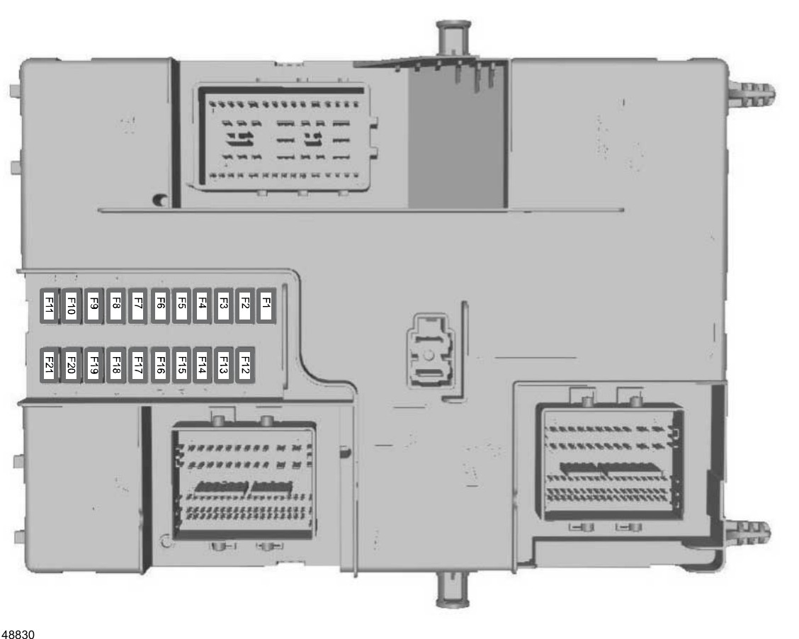 2019 3.5l ecoboost/3.7l Gasoline Ford Transit 250 fuse box diagram ...