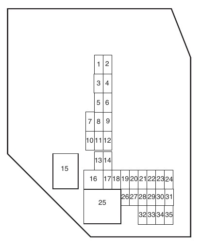 2010 2.3l-Engine Ford Ranger fuse box diagram - StartMyCar